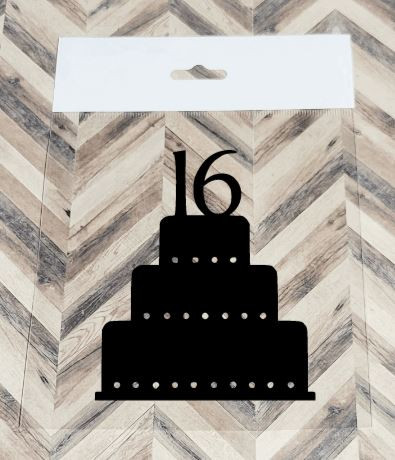 Sweet Sixteen Silhouette Die Cut | scrappineverymemory