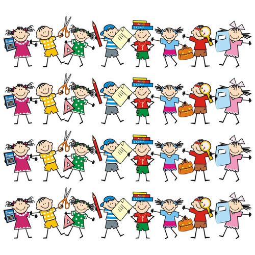 School Kids Scrapbook Paper 12x12 | scrappineverymemory