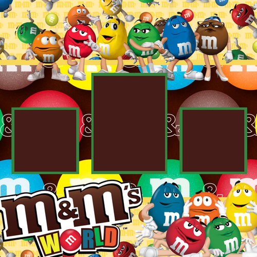 M & M Premade Scrapbook Page 12x | scrappineverymemory