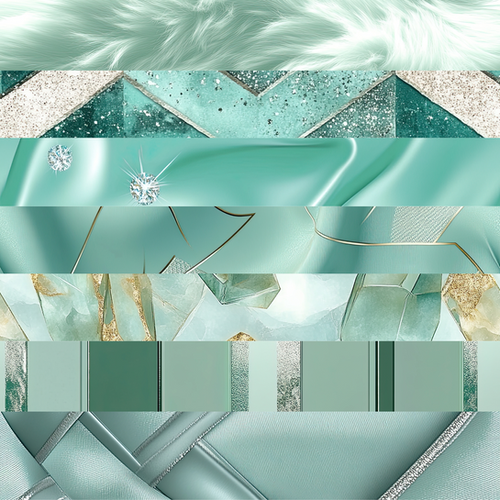 Mint Border Sheet | scrappineverymemory