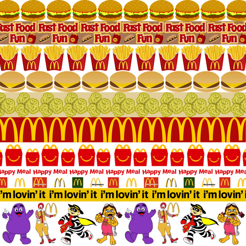 McDonalds Border Sheet | scrappineverymemory
