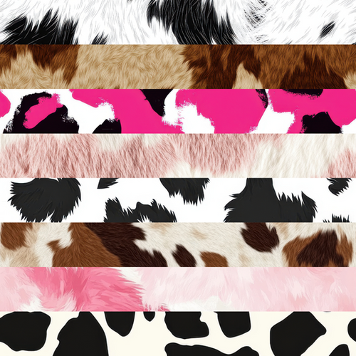 Cow Print Border Sheet | scrappineverymemory