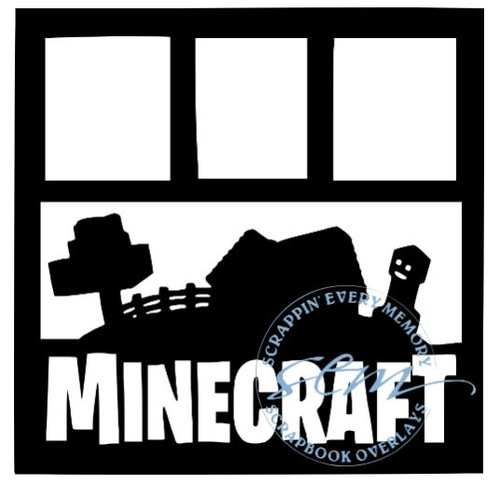 Minecraft Scrapbook Overlay | scrappineverymemory