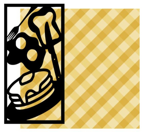 Breakfast Vertical Scrapbook Title | scrappineverymemory