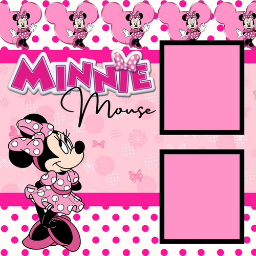 Minnie Mouse Premade Scrapbook Page 12x12 | scrappineverymemory