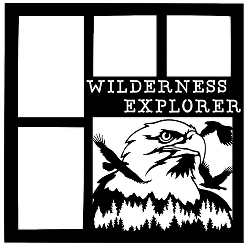 Wilderness Explorer Scrapbook Overlay | scrappineverymemory