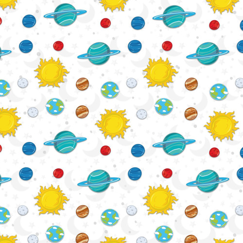 Solar System Scrapbook Paper 12x12 | scrappineverymemory