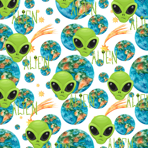 Alien Scrapbook Paper 12x12 | scrappineverymemory