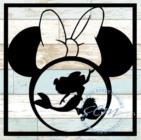 Ariel Scrapbook Overlay | scrappineverymemory