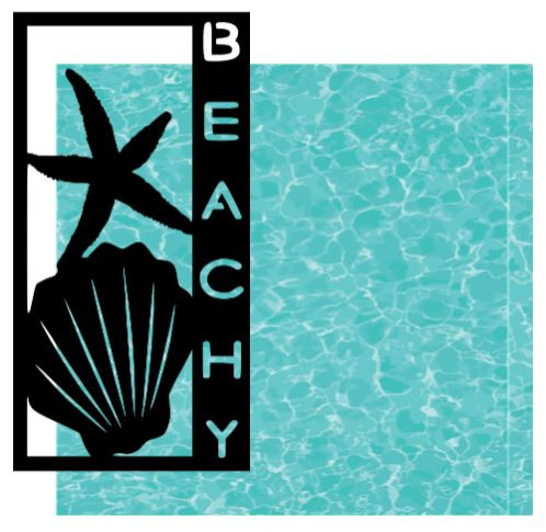 Beachy Vertical Scrapbook Title | scrappineverymemory