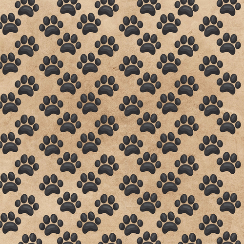Dog Paw Prints Scrapbook Paper 12x12 | scrappineverymemory