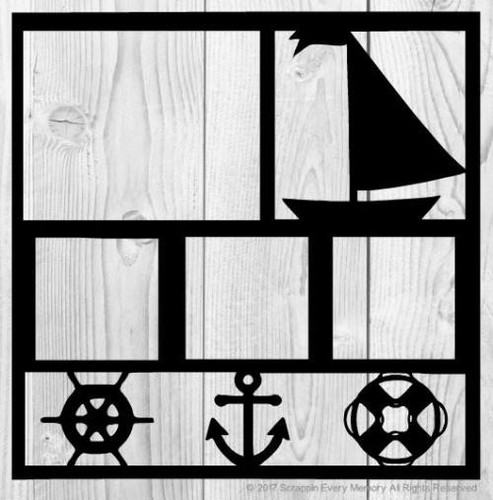 Sail Boat Scrapbook Overlay | scrappineverymemory