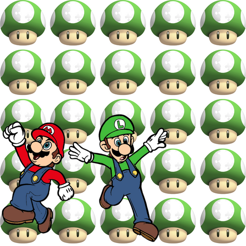 Super Mario Bros Scrapbook Paper 12x12 | scrappineverymemory