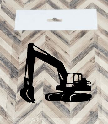 Backhoe Silhouette Die Cut | scrappineverymemory