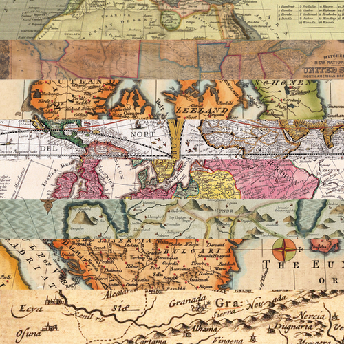 Maps Border Sheet | scrappineverymemory