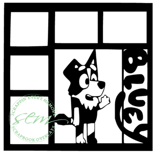 Bluey Scrapbook Overlay | scrappineverymemory