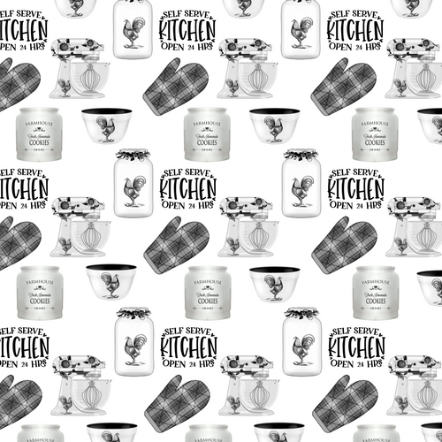 Farmhouse Kitchen Scrapbook Paper 12x12 | scrappineverymemory