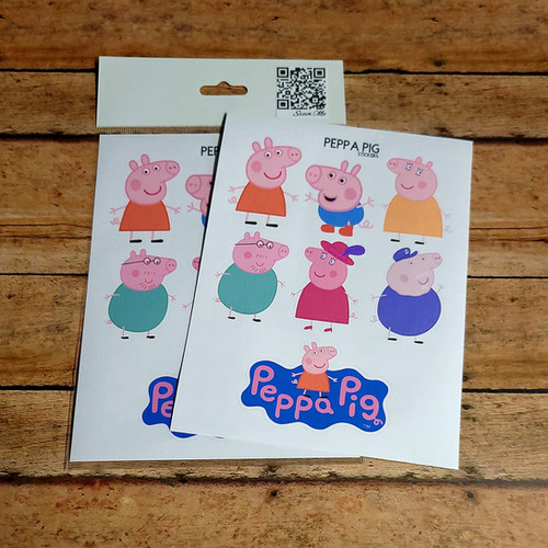 Peppa Pig Sticker Sheet | scrappineverymemory