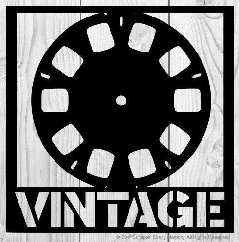 Vintage View Master Scrapbook Overlay | scrappineverymemory