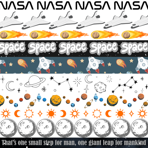 Nasa Border Sheet | scrappineverymemory