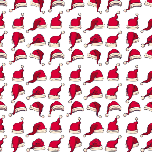 Santa Hats Scrapbook Paper 12x12 | scrappineverymemory