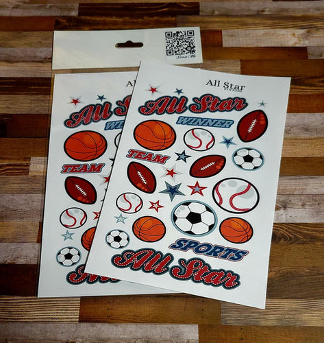 All Star Sticker Sheet | scrappineverymemory