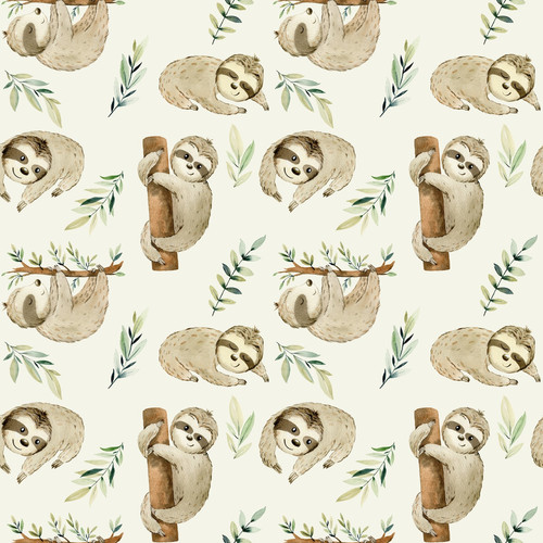 Sloth Scrapbook Paper 12x12 | scrappineverymemory