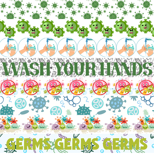 Germs Border Sheet | scrappineverymemory