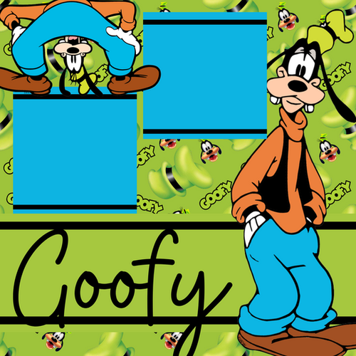 Goofy Premade Scrapbook Page 12x | scrappineverymemory