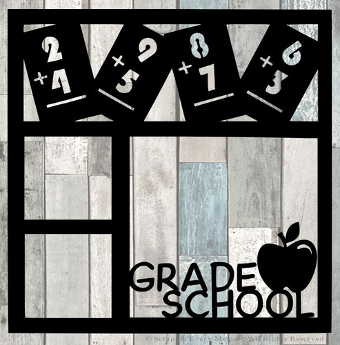 Grade School Scrapbook Overlay | scrappineverymemory