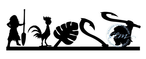 Moana Scrapbook Border | scrappineverymemory