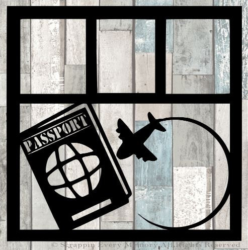 Passport Scrapbook Overlay | scrappineverymemory