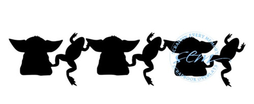 Baby Yoda Scrapbook Border | scrappineverymemory