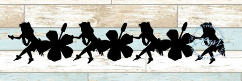 Hula Dancer Scrapbook Border | scrappineverymemory