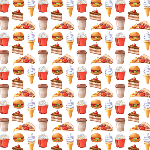 Junk Food Scrapbook Paper 12x12 | scrappineverymemory