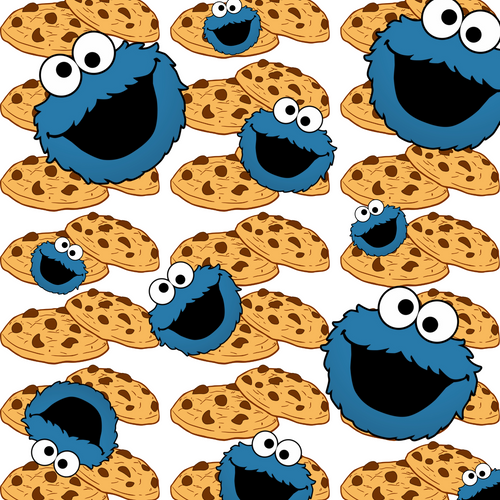 Cookie Monster Scrapbook Paper 12x12 | scrappineverymemory