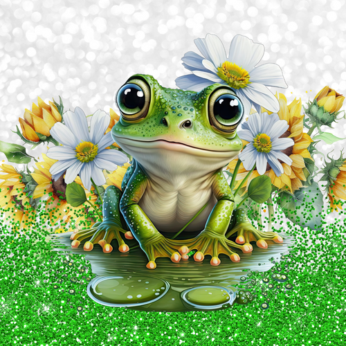 Frog Scrapbook Paper 12x12 | scrappineverymemory