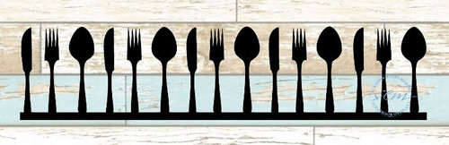 Silverware Scrapbook Border | scrappineverymemory