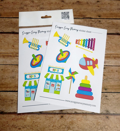 Toy Store Sticker Sheet | scrappineverymemory