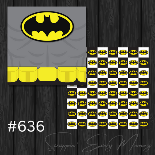 Batman #636 Coordinating Scrapbook Papers | scrappineverymemory