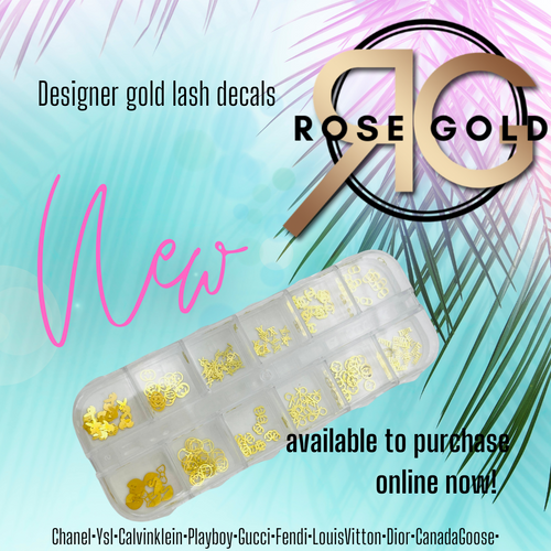 Luxury Lash Charms | Rose Gold Academy