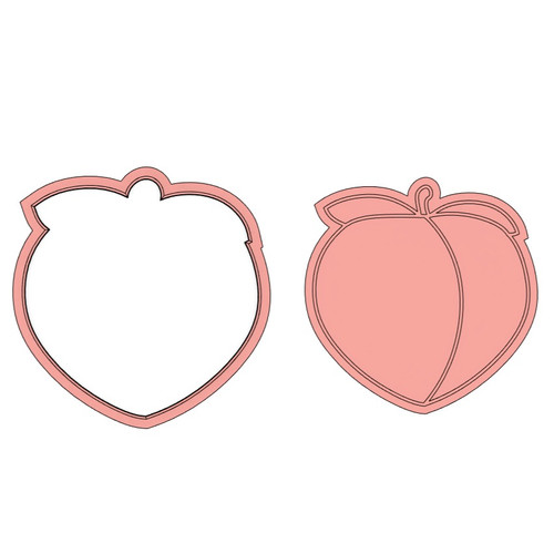 Peach cutter and stamp | CookieCuttersAndMore