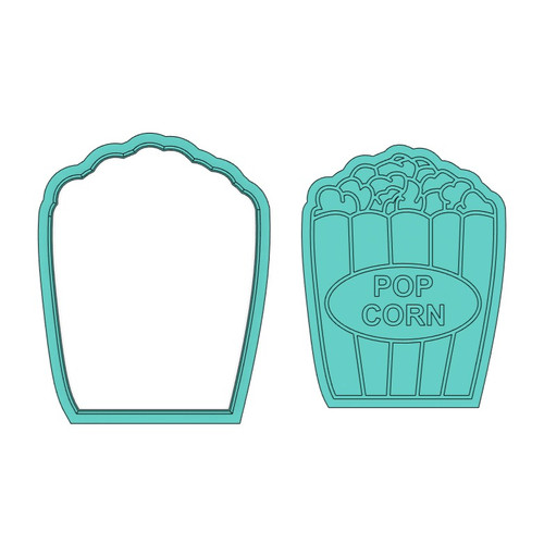 Popcorn cutter and stamp | CookieCuttersAndMore