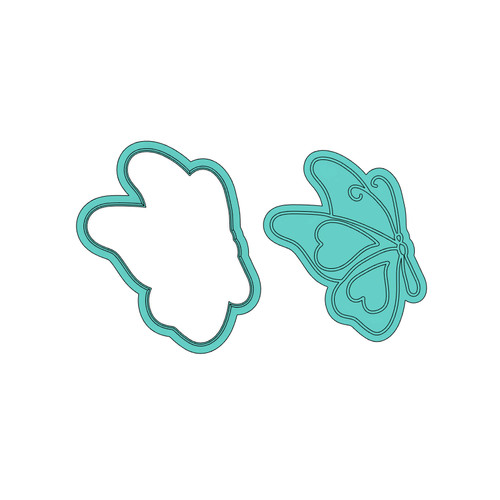 Butterfly cutter and stamp | CookieCuttersAndMore
