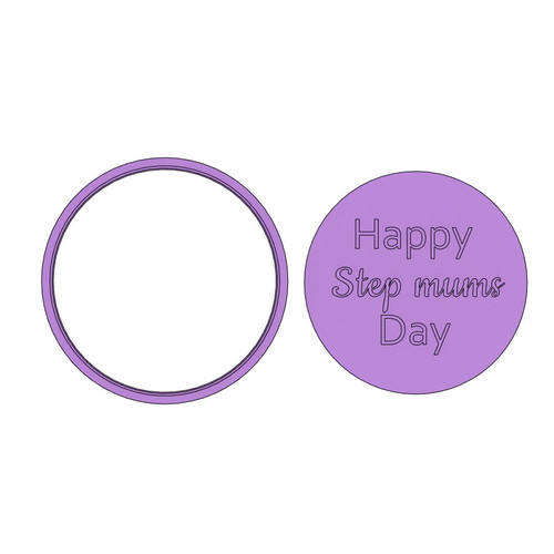 Happy step mums day cutter and stamp | CookieCuttersAndMore