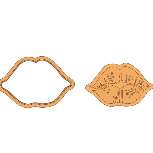 Lips cutter and stamp | CookieCuttersAndMore