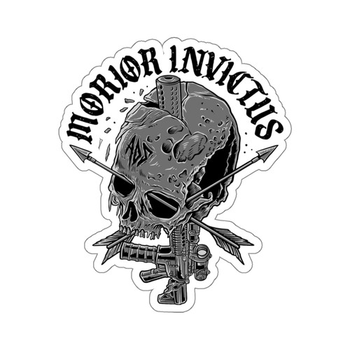 Morior Invictus Die-Cut Sticker | After Dark Solutions
