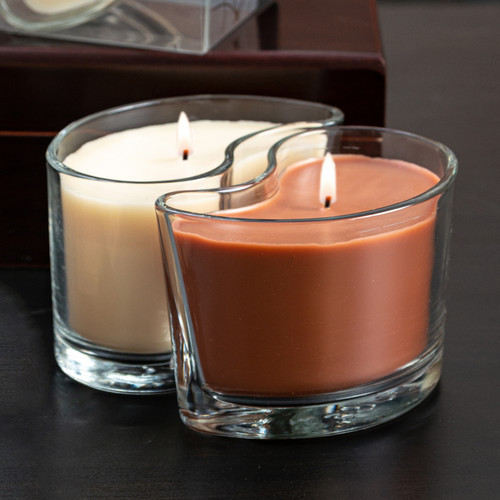 Medium DUOS Candles - Mocha/Cappuccino | candlecottage