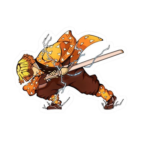 Zenitsu lightning pose Sticker | Lemy