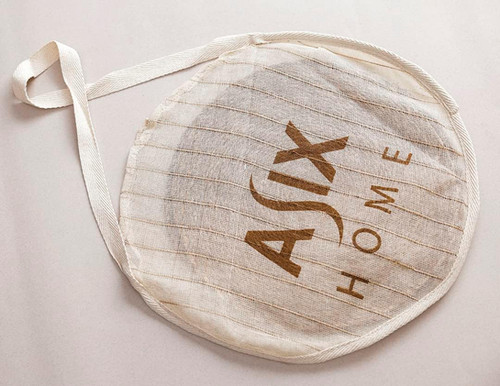 Natural Round Handmade Seagrass Placemats with Jute Bag - Dining ...